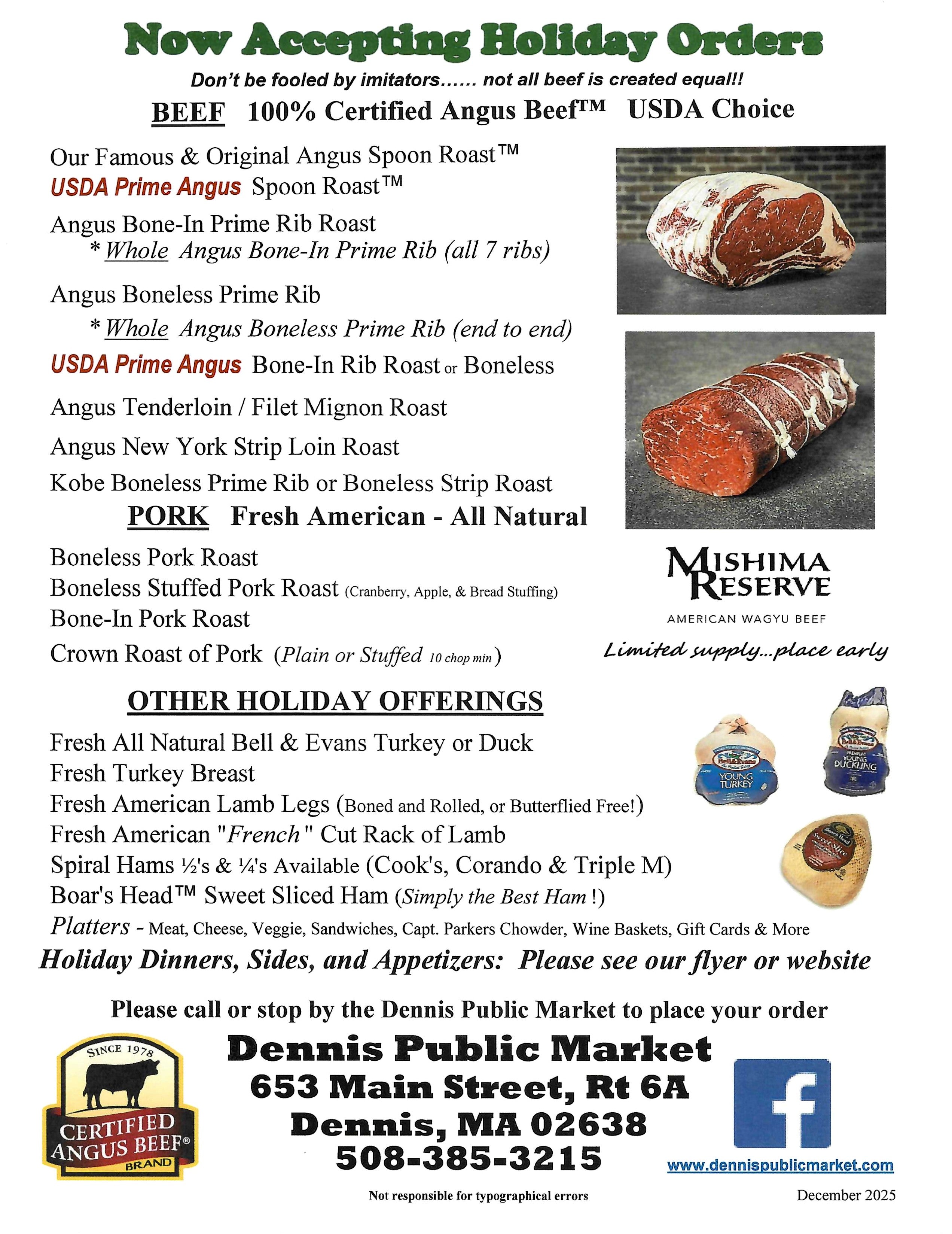 Weekly Ads & Holiday Flyers – Dennis Public Market